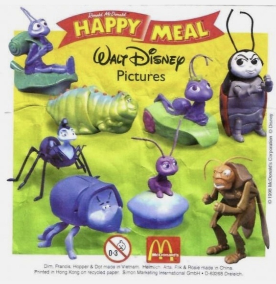 McDonald's | Toys | Mcdonalds Disney Pixar Bugs Life Happy Meal Toy Set ...